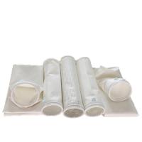 China Cement Plant Water Repellent Oil Coated Dust Collector Bag 130*2450 Polyester Dust Bag for sale