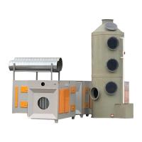 China Customized Exhaust Gas Treatment Carbon Steel Air Cleaning Wet Scrubber Spray Tower for sale