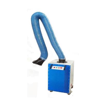 China Single Arm Blue Mobile Portable Dust Collector Welding Fume Extractor for sale