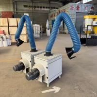 China Industrial Portable Dust Collector 1.5 / 2.2 / 3kw Mobile Welding Fume Smoke Extractor for sale