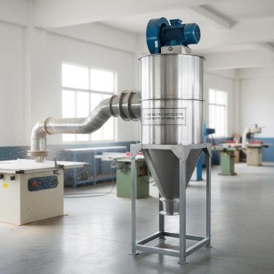 China Cyclone Industrial Dust Collector with 99% Collection Efficiency, Customizable for Furniture Industry, 110V-480V Voltage for sale