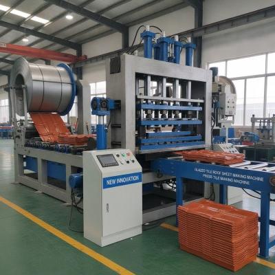 China New Innovation Glazed Tile Roof Sheet Making Machine Press Tile Making Machine for sale