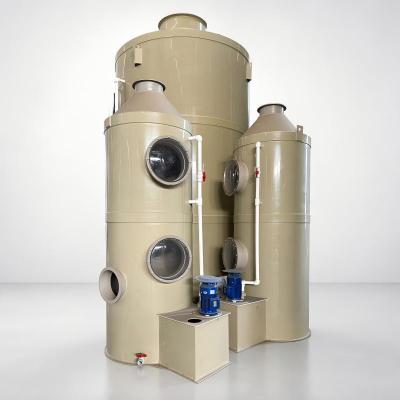 China PP Wet Scrubber Gas Desulfurization Tower Waste Gas With Pump Blower for sale