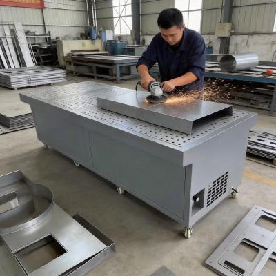 China High-Efficiency 3kw Grinding Dust Extractor Workstation Gray Welding & Polishing Fume Collector for Workshop Safety for sale