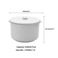 China Shatterproof Commercial Stew Pot with Lid (71oz) for sale