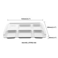 China Premium Stone-Textured Commercial Compartment Tray for sale