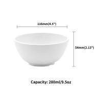 China Premium 4.5-Inch Classic Smooth Commercial Bowl (Ceramic-Infused Composite) for sale