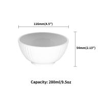 China Premium 4.5-Inch Fluted Commercial Bowl (Ceramic-Infused Composite) for sale