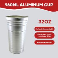 China 32oz(960ml) Super-Sized Wave Style Premium Aluminum Cups for sale