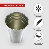 China 32oz(960ml) Super-Sized Wave Style Premium Aluminum Cups for sale