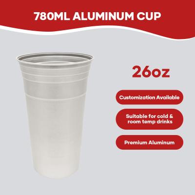 China 26oz(780ml) Wave Style Premium Aluminum Cups for sale