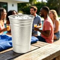 China 26oz(780ml) Wave Style Premium Aluminum Cups for sale