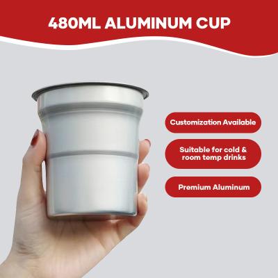 China 16oz(480ml)-A Eco-Friendly Premium Aluminum Cups for sale