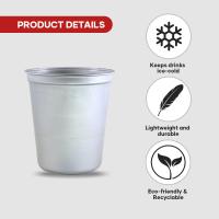 China 12oz(360ml) Eco-Friendly Premium Aluminum Cups - Custom Reusable Drinking Cold Cups for sale
