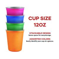 China 12oz(360ml) Eco-Friendly Premium Aluminum Cups - Custom Reusable Drinking Cold Cups for sale