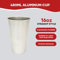 China 16oz(480ml) Straight Style Premium Aluminum Cups for sale