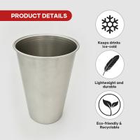 China 16oz(480ml) Straight Style Premium Aluminum Cups for sale