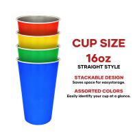 China 16oz(480ml) Straight Style Premium Aluminum Cups for sale