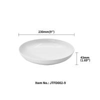 China Shatterproof Stone-Textured Deep Dinner Plate for Restaurants & Catering | FDA Safe Ceramic-Infused Composite Pasta Soup Bowl Plate for sale