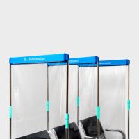 China Conference Room PVC Sneeze Guard Perspex Screens For Shop Counters for sale