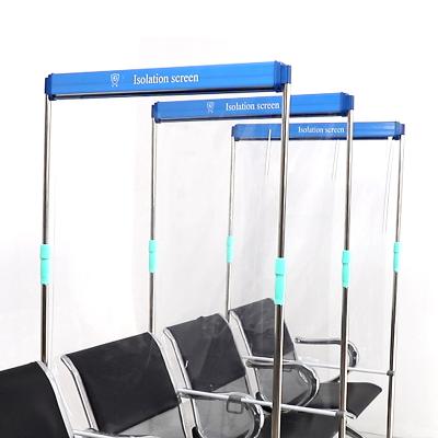 China Hospitals PVC Sneeze Guard Security Cubicle Wall Sneeze Guard Plexiglass On Cubicles for sale
