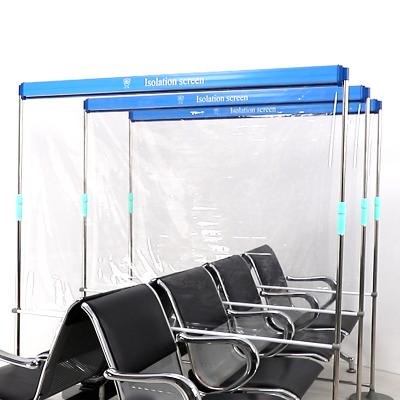China Plexiglass Partition PVC Sneeze Guard Reception Desk Protective Screen for sale
