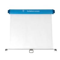 China ABS PC PVC Hospital Sneeze Guard Plexiglass Reception Desk Shield for sale