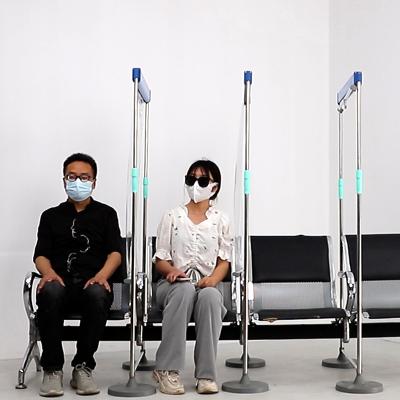 China DIY Plastic PVC Pipe Sneeze Guard Railway Station PVC Plexiglass Shield for sale