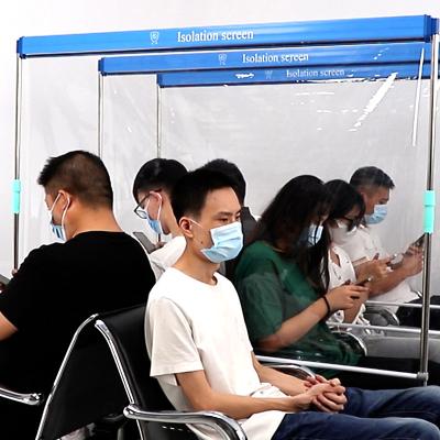 China Custom Color Hospital Reception Counter Shield Protective Shield For Reception Desk for sale