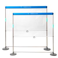 China OEM Protective Sneeze Guard Manicure Table Plastic Shield Plexiglass Shields For Counters for sale