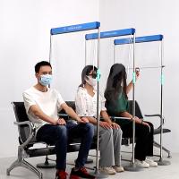 China Reusable Floor Standing Sneeze Guard Hospital Seats Reception Sneeze Guard for sale