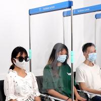 China Plexiglass Medical Hanging Sneeze Guard for sale