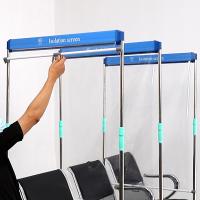 China Antibacterial PVC Hanging Plexiglass Sneeze Guard Plastic Guards For Counters for sale