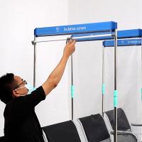 China Plexiglass Medical Hanging Sneeze Guard for sale