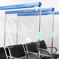 China Anti Epidemic Bus Stations Reception Desk Shield Reception Desk Sneeze Guard OEM for sale