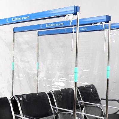 China Anti Epidemic Plexiglass Retractable Line Barrier Protective Shield For Reception Desk for sale