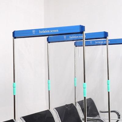 China Airports Receptionist Sneeze Guard Free Standing Sneeze Screens For Reception Desks for sale