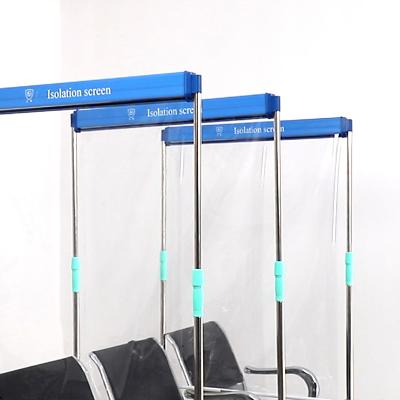 China Large Perspex Retractable Line Barrier Plexiglass Partition For Reception Desk for sale