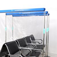 China ABS Safe Reliable Floor Standing Sneeze Guard Protective Shield For Reception Desk for sale