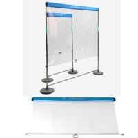 China White Blue Convenient Plastic Sneeze Guard Plexiglass Shields For Countertop for sale