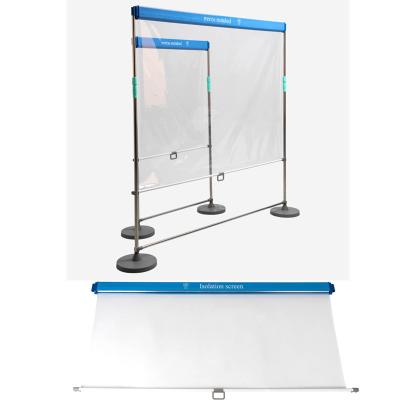 China White Blue Convenient Plastic Sneeze Guard Plexiglass Shields For Countertop for sale