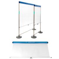 China Hanging Plexiglass Cashier Sneeze Guard Subway Station Plastic Spit Guards for sale