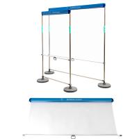 China Office Depot Sneeze Guard Plexiglass Nail Table Shield Plexiglass Partition For Reception Desk for sale
