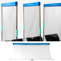 China Portable Desk Sneeze Guard Plastic Desk Barrier Glass Sneeze Guard For Counter for sale