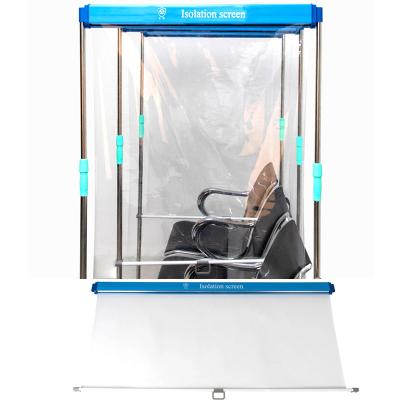 China Reception Desk Acrylic Partition Shield Buffet Steam Table With Sneeze Guard for sale