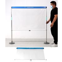 China Trifold Reception Sneeze Guard Front Desk Plexiglass Shield Acrylic Shields For Countertop for sale