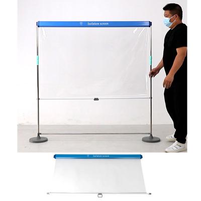 China Trifold Reception Sneeze Guard Front Desk Plexiglass Shield Acrylic Shields For Countertop for sale