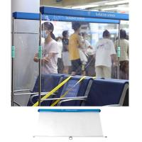 China Waiting Hall Desk Protection Shield Table Sneeze Screens For Reception Desks for sale