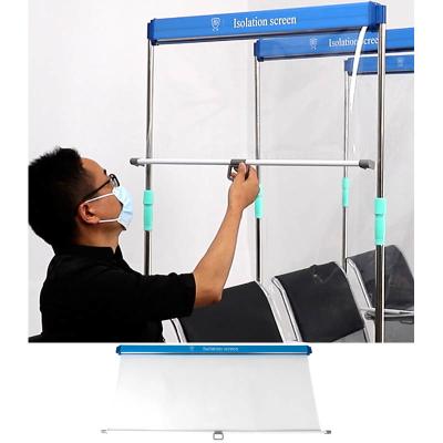 China SS 204 Frame Reception Sneeze Guard Desktop Plexiglass Shields Clear Plastic Desk Shields for sale