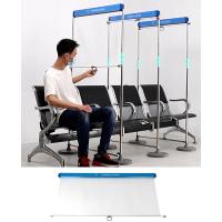 China Public Areas Clear Plastic Desk Shields Acrylic Sneeze Guard For Nail Salon for sale